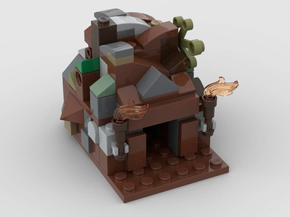 Lego Moc Forestjungle Hut By Sstritzke Rebrickable Build With Lego