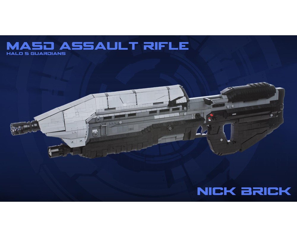 LEGO MOC MA5D Assault Rifle by NickBrick | Rebrickable - Build with LEGO