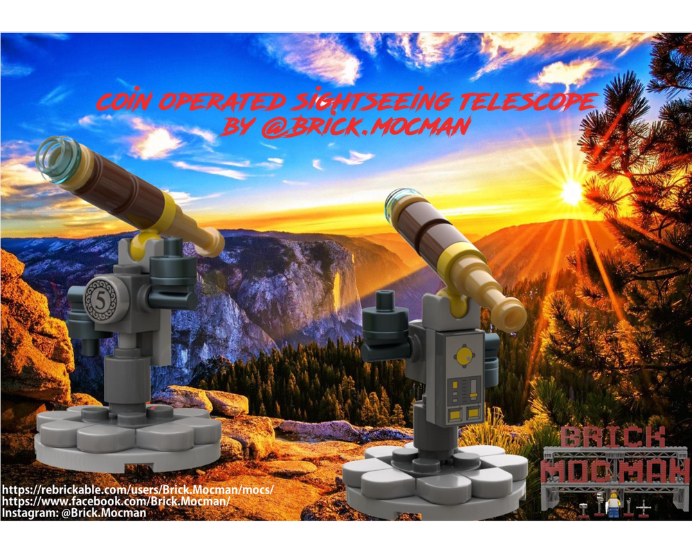 LEGO MOC Coin Operated Sightseeing Telescope (FREE) by Brick.Mocman ...
