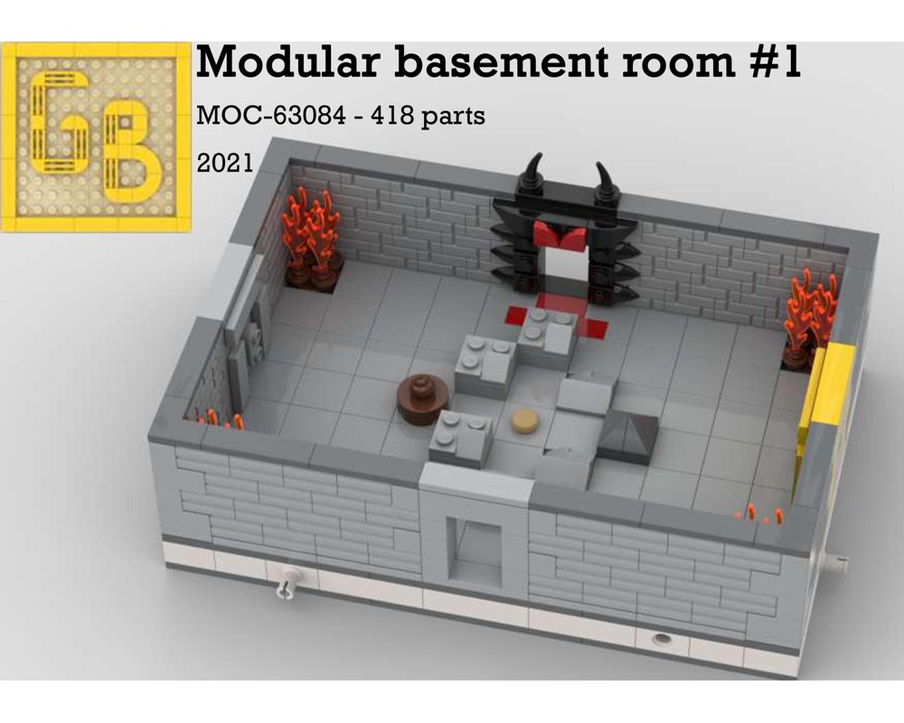 LEGO MOC Modular Basement room #1 from Binding of Isaac by GregBurner ...