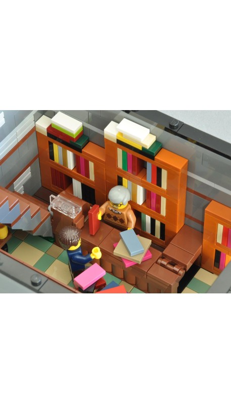 LEGO MOC Modular Book Store by peedeejay | Rebrickable - Build with LEGO