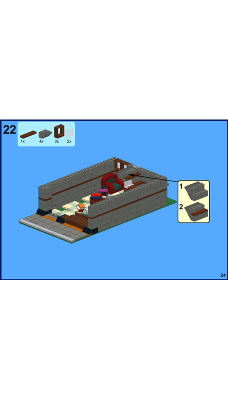 LEGO MOC Modular Book Store by peedeejay | Rebrickable - Build with LEGO