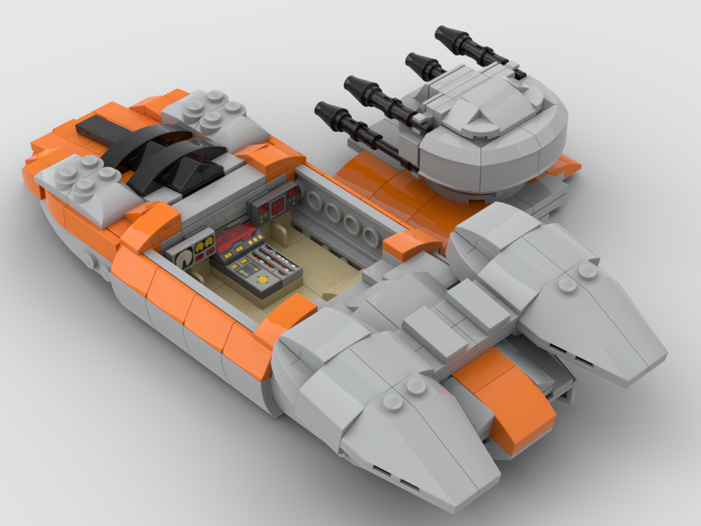 LEGO MOC T2-B Repulsor tank by ThrawnsRevenge | Rebrickable - Build ...
