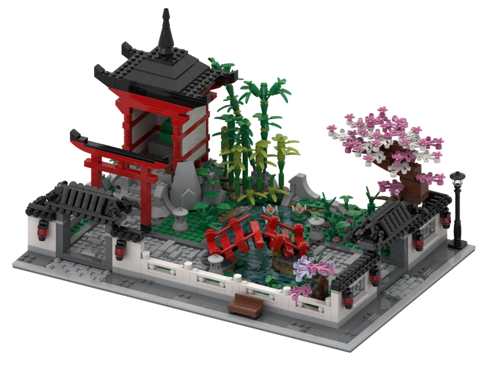 LEGO MOC Japanese Garden by brickish_water | Rebrickable - Build with LEGO
