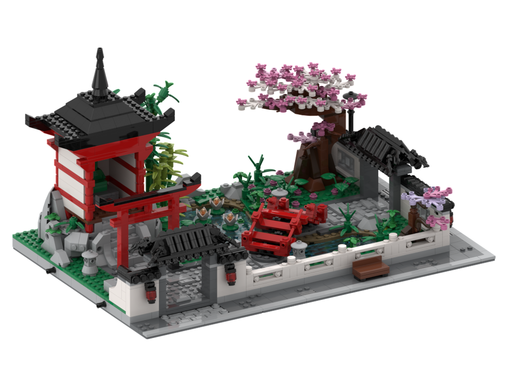 LEGO MOC Japanese Garden by brickish_water | Rebrickable - Build with LEGO
