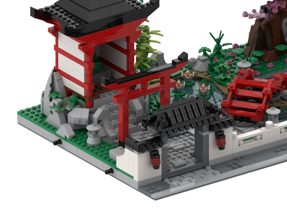 LEGO MOC Japanese Garden by brickish_water | Rebrickable - Build with LEGO