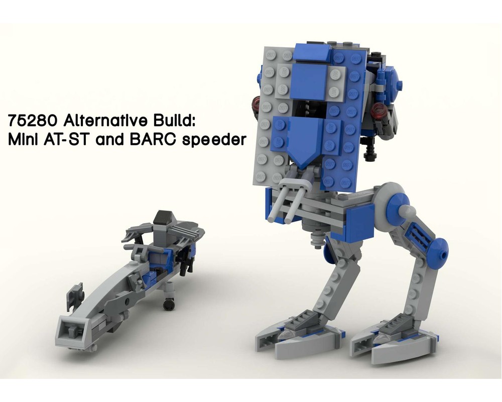 LEGO MOC 75280 Alternative Build: Small AT-ST and BARC speeder by ...
