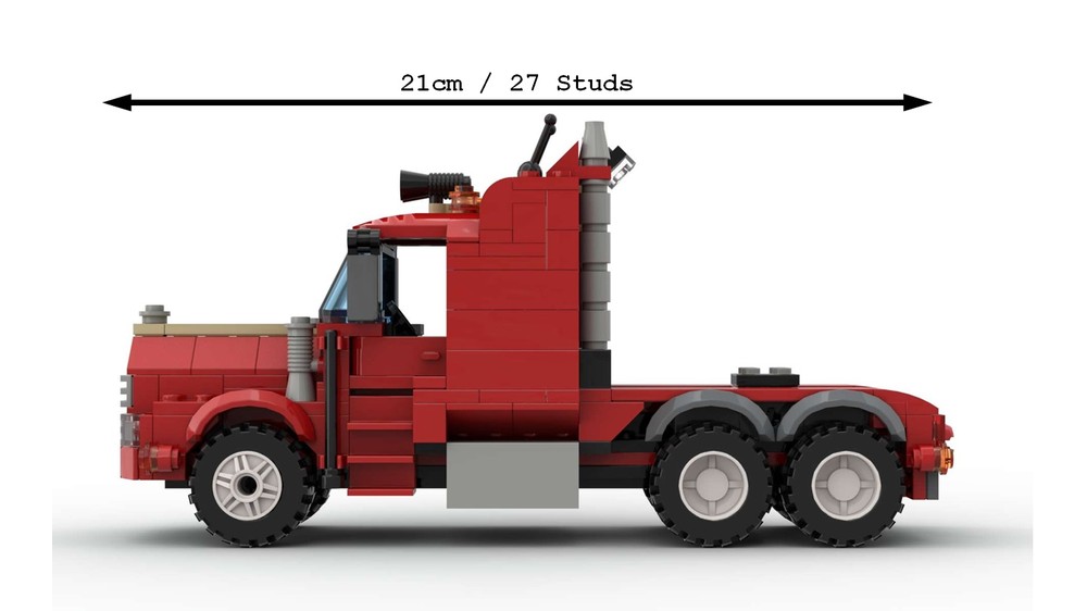 LEGO MOC Big red truck by Gautsch | Rebrickable - Build with LEGO