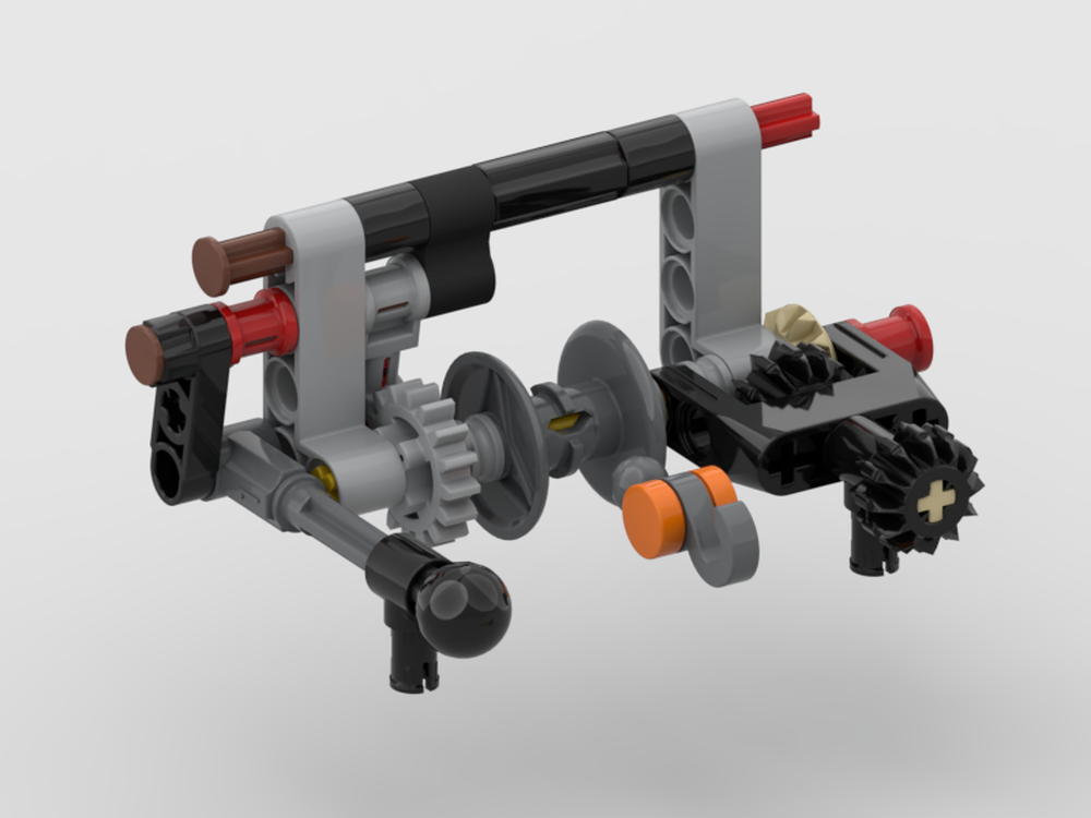 LEGO MOC Winch Modification for Defender 42110 - operation through ...