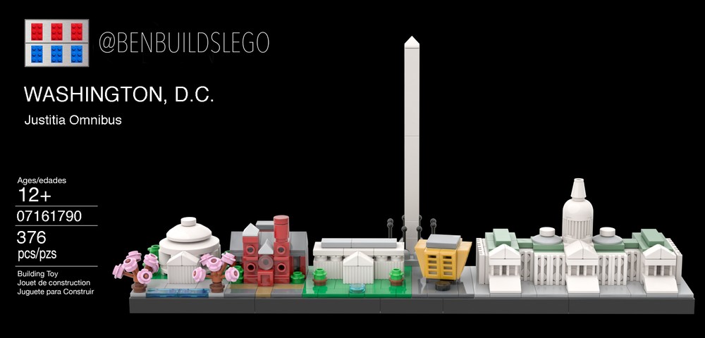 LEGO MOC Washington, D.C. skyline by benbuildslego | Rebrickable ...