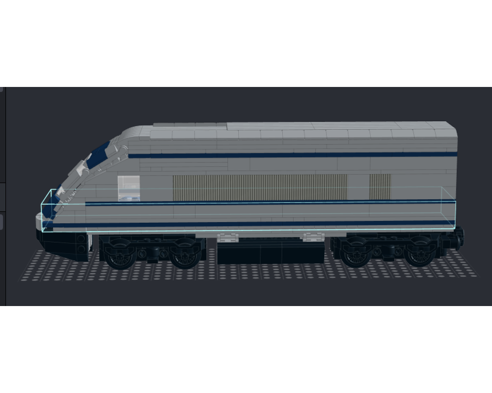 LEGO MOC High speed passenger train by ProKuma | Rebrickable - Build ...