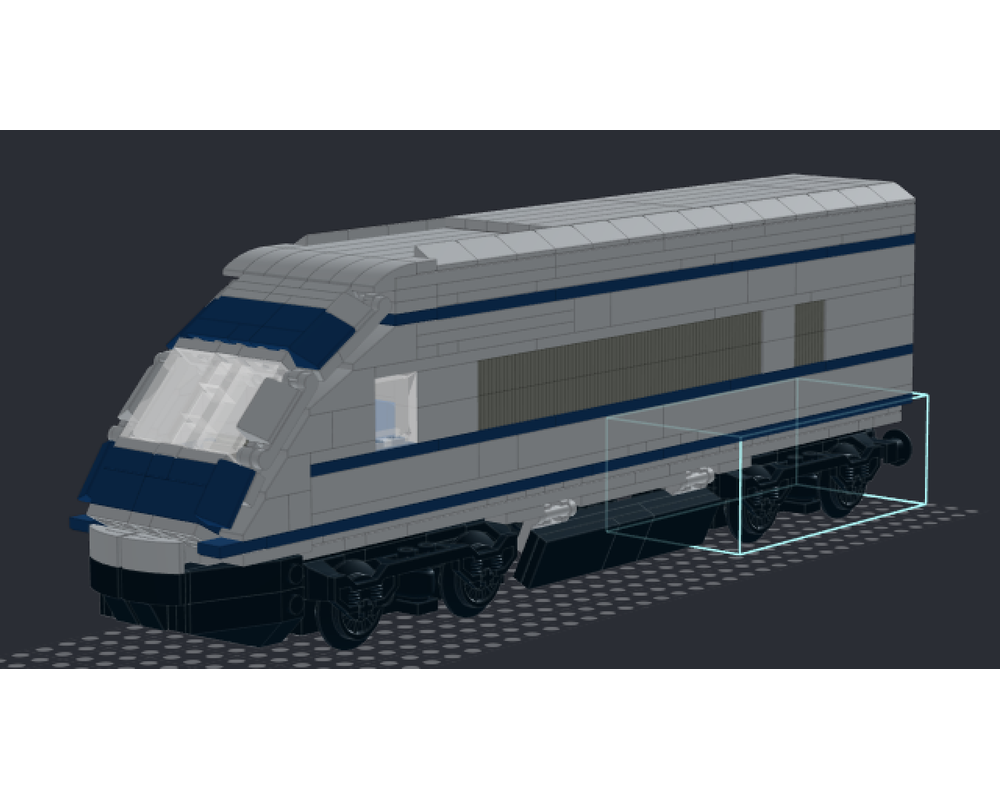 LEGO MOC High speed passenger train by ProKuma | Rebrickable - Build ...
