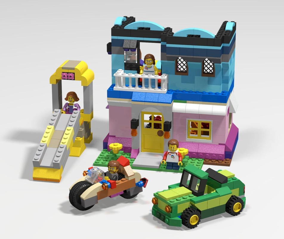 LEGO MOC 10698 Family House by Moe Brickman | Rebrickable - Build with LEGO