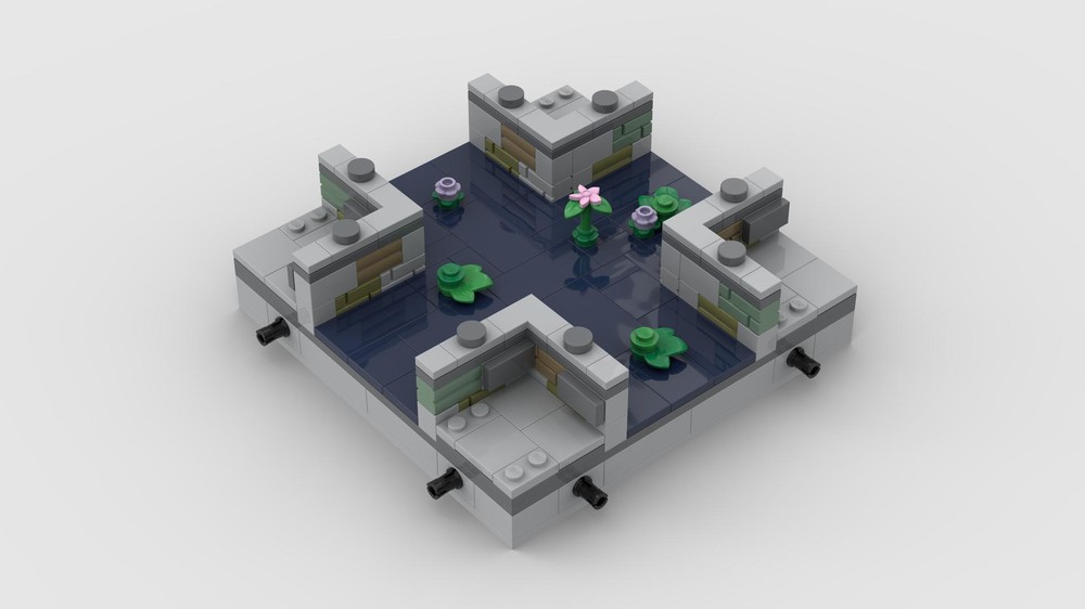 LEGO MOC Mini-Medieval-Modulars 16 - "Canal X-Crossing" by mocscout ...