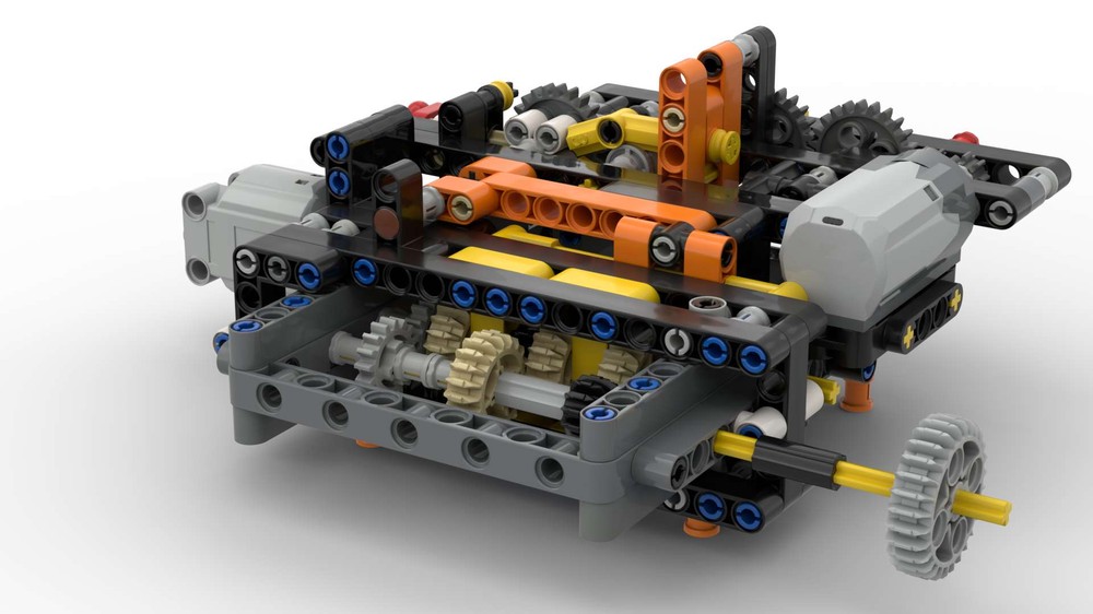 Lego Moc Rc Three Speed Stepper Gearbox By Technicbrickpower Rebrickable Build With Lego