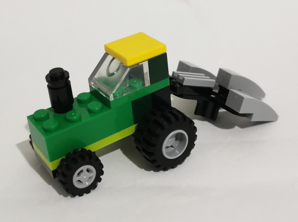 Lego Moc Tractor With Plow By Rjurado Rebrickable Build With Lego