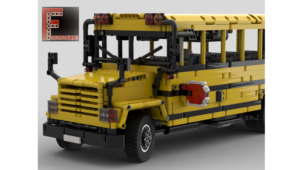 LEGO MOC American Schoolbus full RC by Furchtis | Rebrickable - Build ...