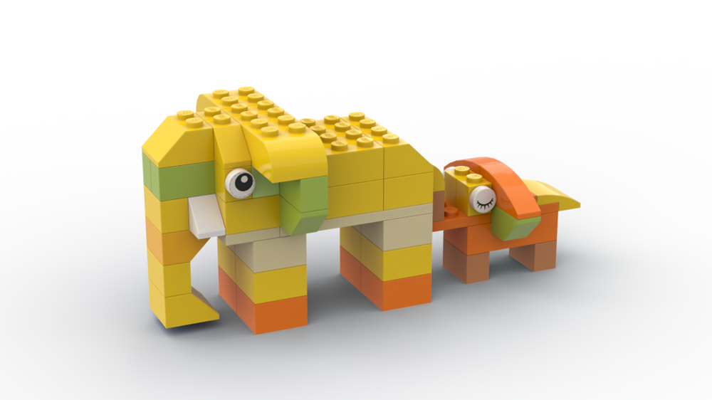 LEGO MOC 10704 Elephants by Lenarex | Rebrickable - Build with LEGO