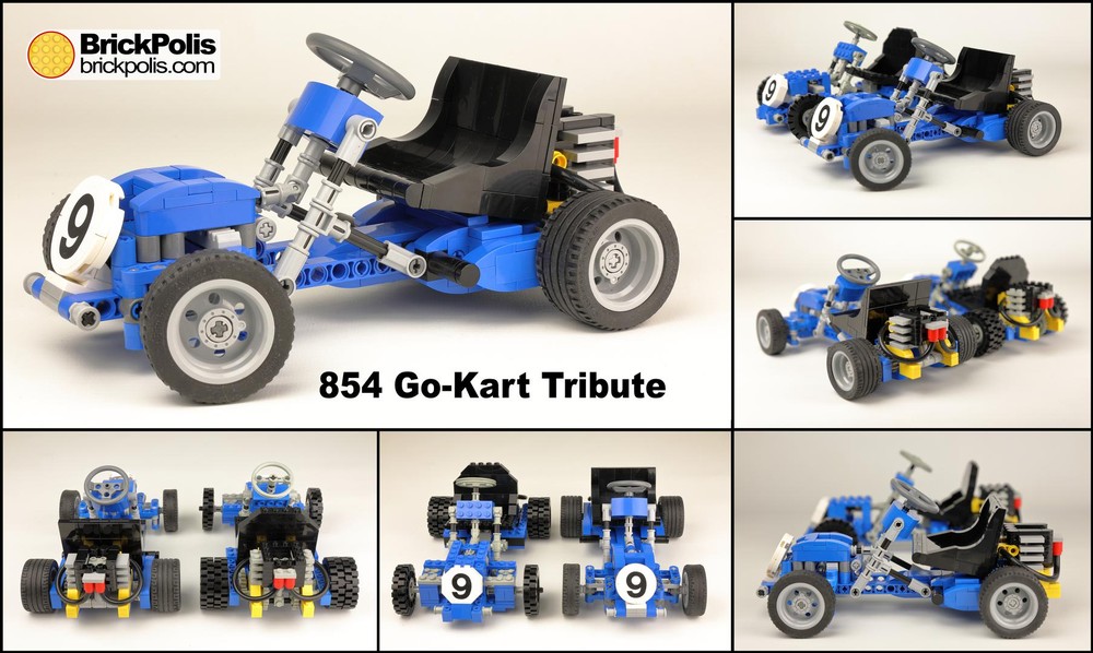 LEGO MOC 854 Go-Kart Tribute by Berthil | Rebrickable - Build with LEGO