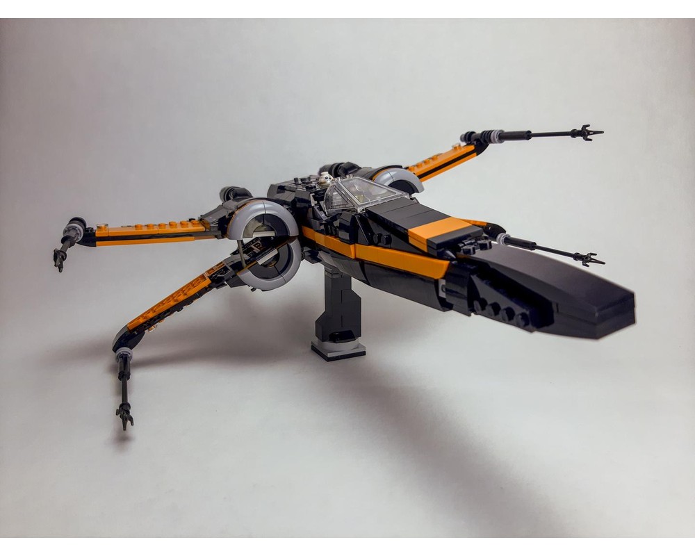 LEGO MOC 75102 Poe Dameron's x wing T70 Accuracy mod (S-Foils ...