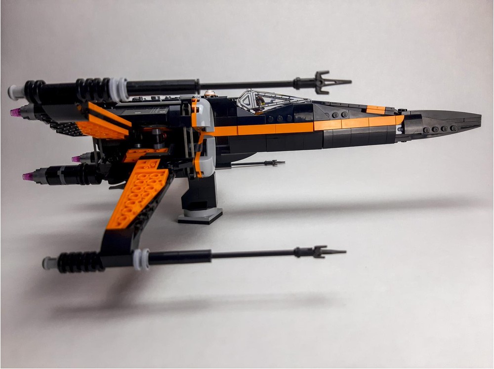 LEGO MOC 75102 Poe Dameron's x wing T70 Accuracy mod (S-Foils ...
