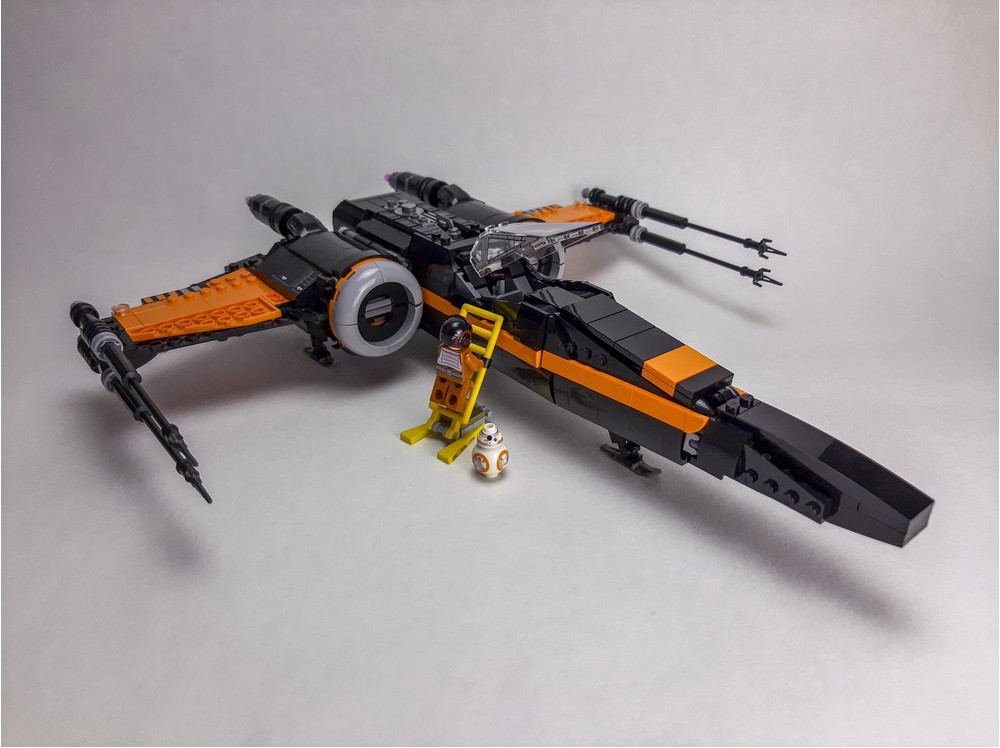 LEGO MOC 75102 Poe Dameron's x wing T70 Accuracy mod (S-Foils ...