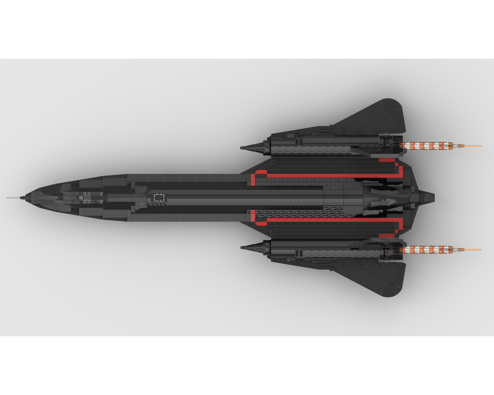 LEGO MOC Lockheed Martin SR-71 Blackbird 1:38 Scale with Stand by ...