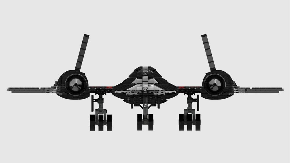 LEGO MOC Lockheed Martin SR-71 Blackbird 1:38 Scale with Stand by ...