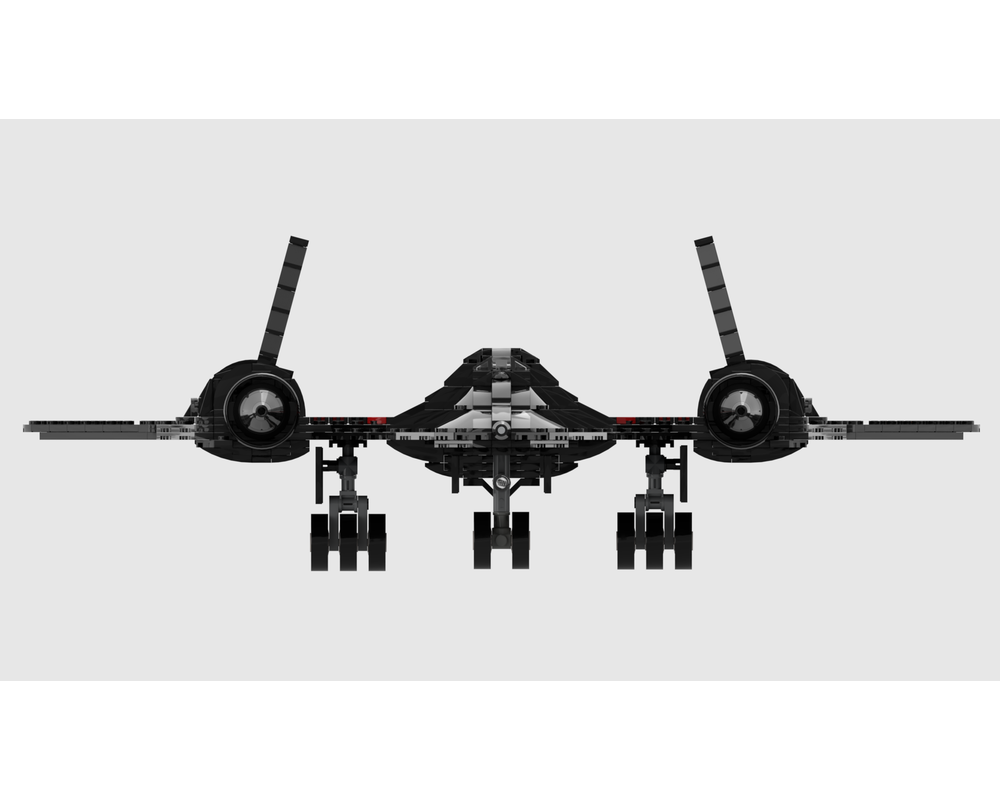 LEGO MOC Lockheed Martin SR-71 Blackbird 1:38 Scale with Stand by ...