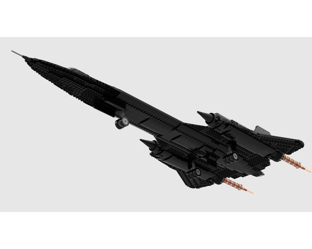 LEGO MOC Lockheed Martin SR-71 Blackbird 1:38 Scale with Stand by ...