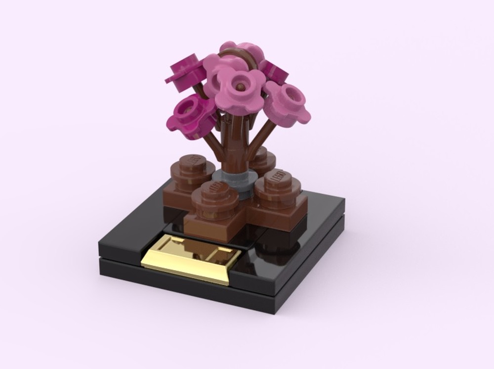 Lego Moc Bonsai Cherry By Mpankau Rebrickable Build With Lego