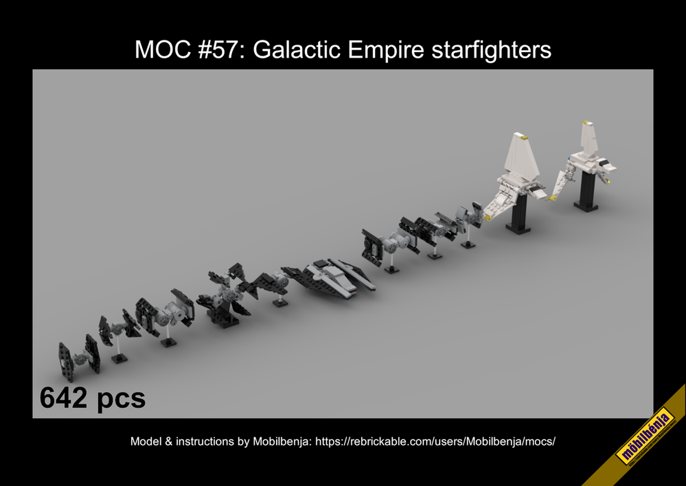 LEGO MOC Starfighter pack #2: Galactic Empire (microscale) by Mobilox ...
