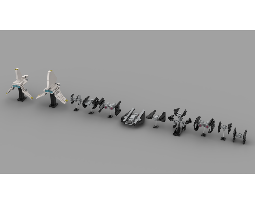 LEGO MOC Starfighter pack #2: Galactic Empire (microscale) by Mobilox ...