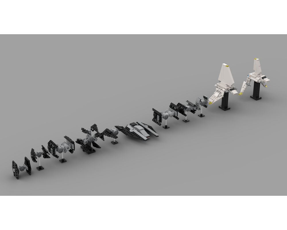LEGO MOC Starfighter pack #2: Galactic Empire (microscale) by Mobilox ...