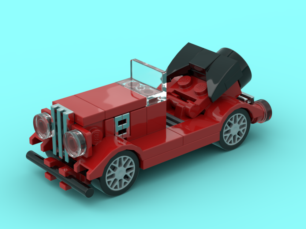 Lego Moc Red Roadster By Brickin Tom Rebrickable Build With Lego