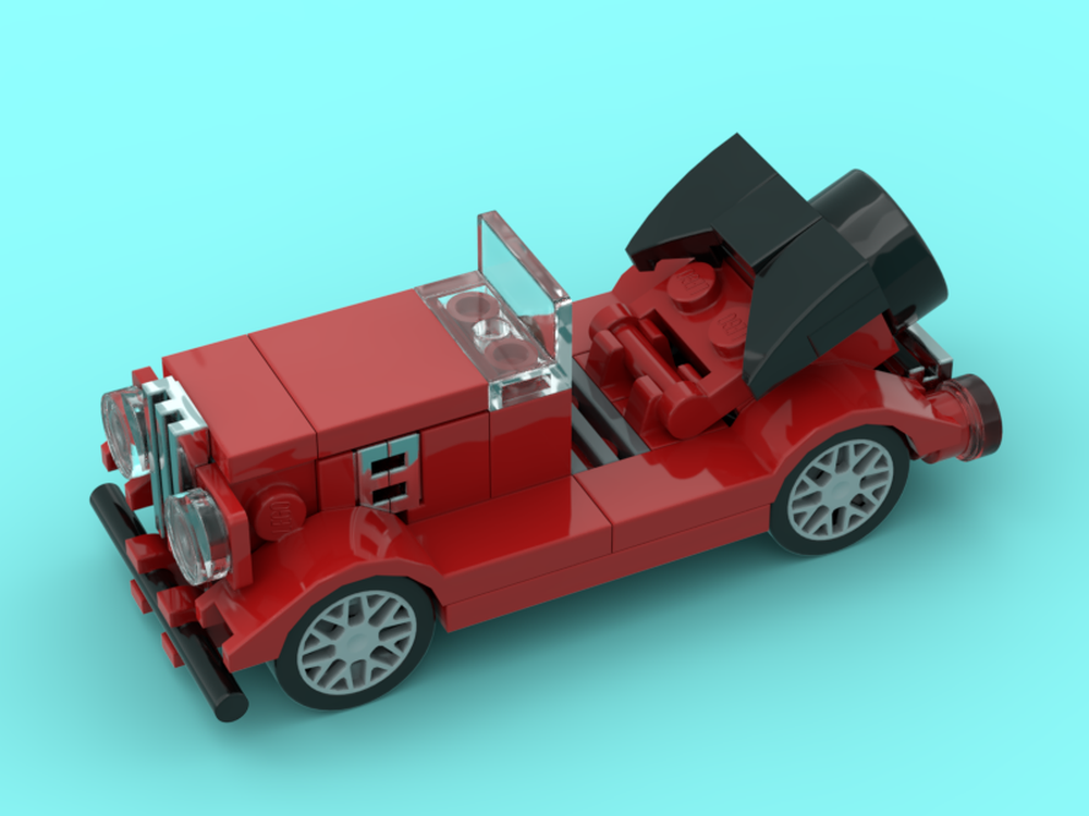 LEGO MOC Red Roadster by Brickin Tom | Rebrickable - Build with LEGO
