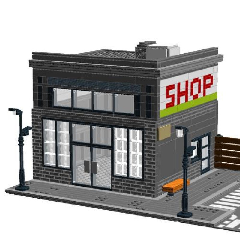 LEGO MOC modular street shop and parking by Keep On Bricking ...