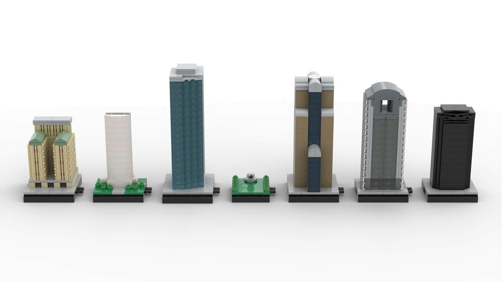 LEGO MOC Dallas Texas Modular Skyline by GreatToBeGary | Rebrickable ...