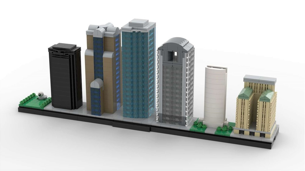 LEGO MOC Dallas Texas Modular Skyline by GreatToBeGary | Rebrickable ...
