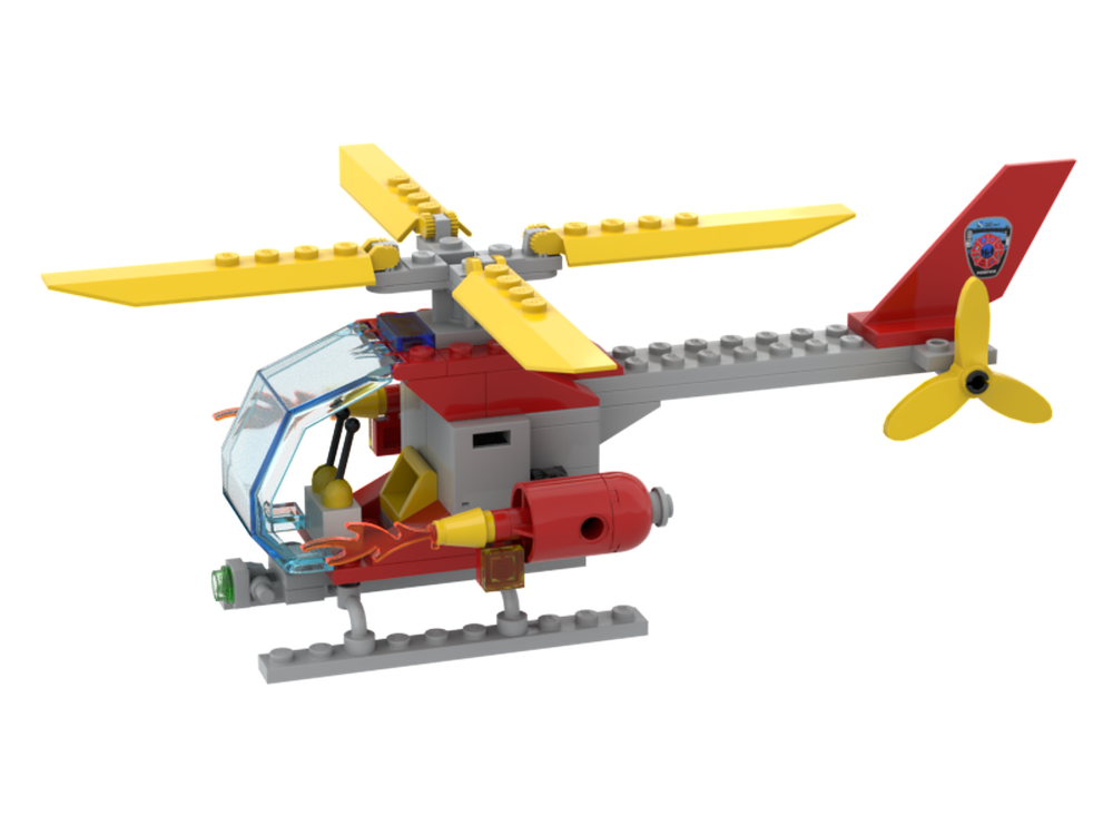 LEGO MOC Fire Chief Helicopter by bobby_03 | Rebrickable - Build with LEGO