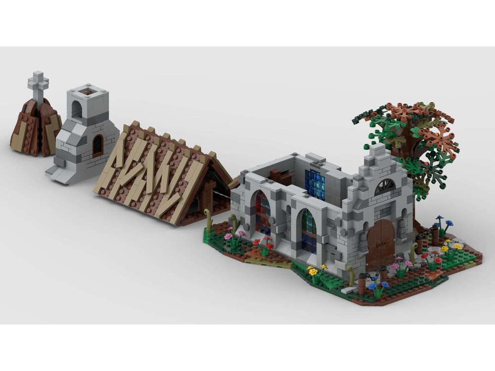 LEGO MOC Village Church by McGreedy | Rebrickable - Build with LEGO