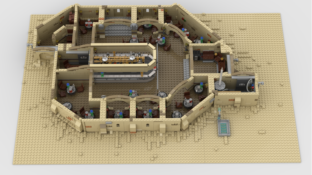 LEGO MOC Tatooine: Cantina of Mos Eisley Minfigs Scale by Ganthar ...
