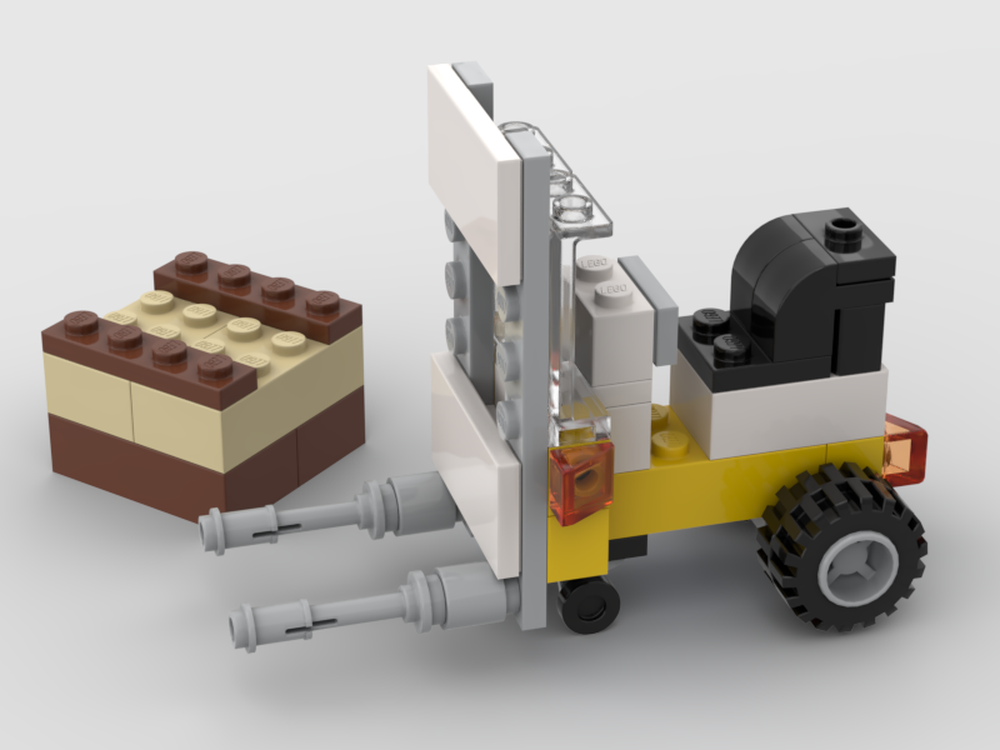 LEGO MOC Forklift by Bauzival | Rebrickable - Build with LEGO