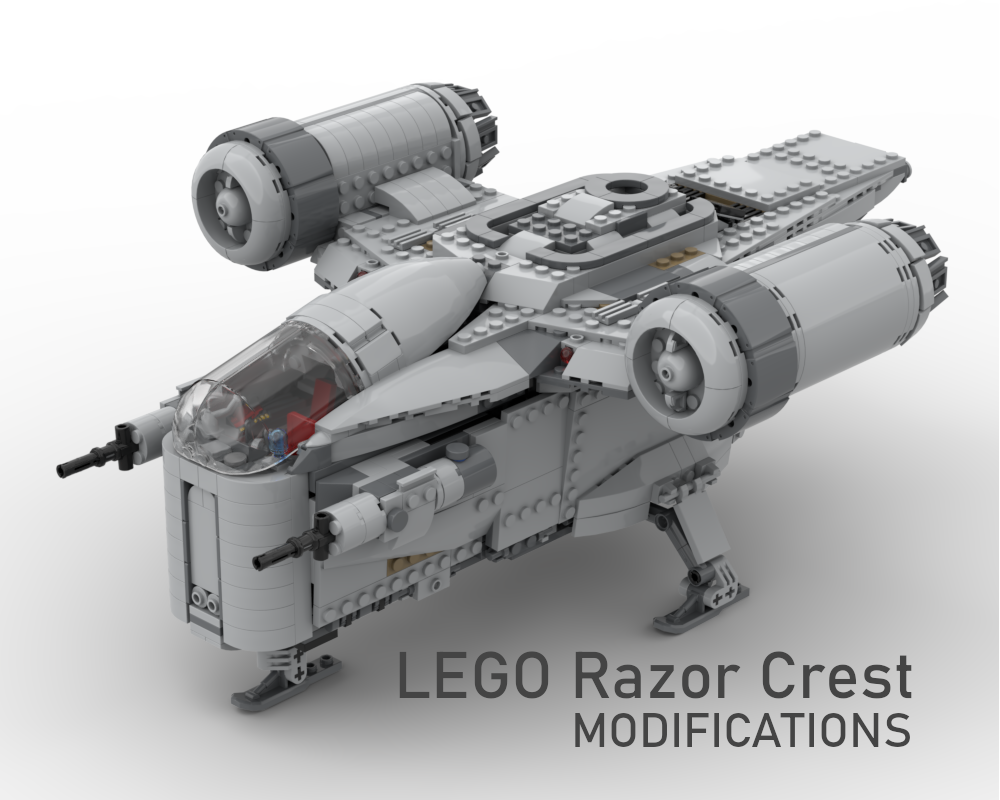 LEGO MOC Razor Crest Modifications 75292 by 0rig0 | Rebrickable - Build ...
