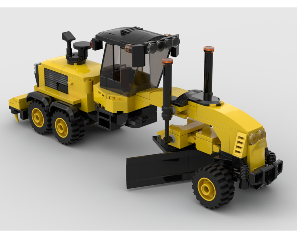 LEGO MOC Motor Grader by HaulingBricks | Rebrickable - Build with LEGO