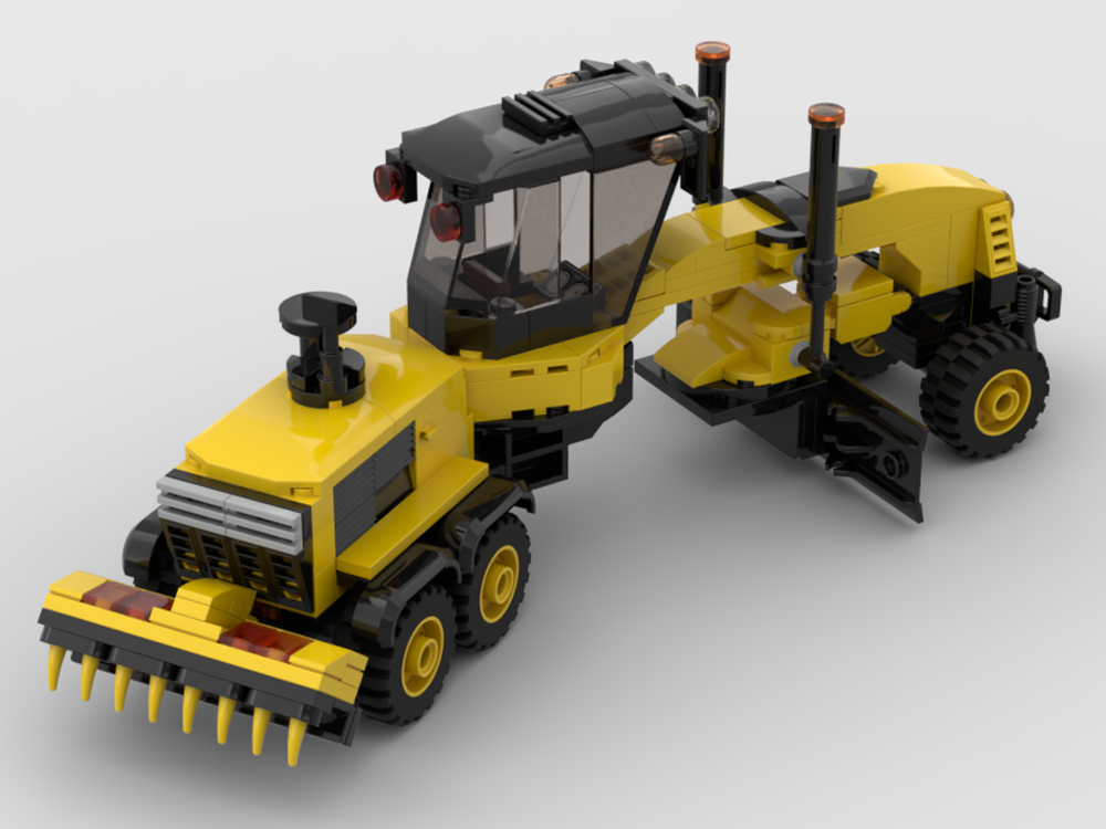 LEGO MOC Motor Grader by HaulingBricks | Rebrickable - Build with LEGO