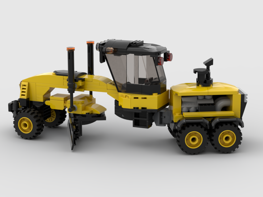 LEGO MOC Motor Grader by HaulingBricks | Rebrickable - Build with LEGO