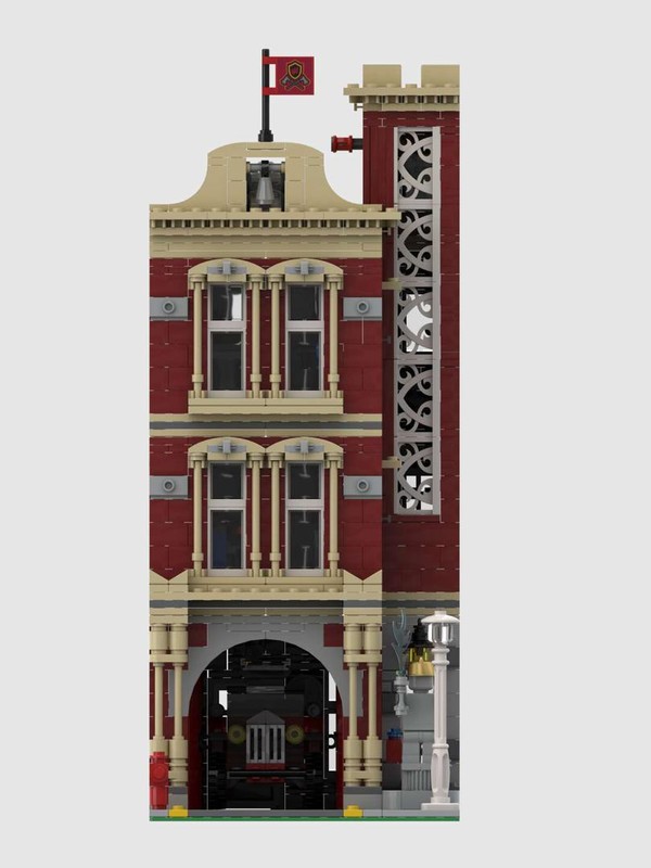 LEGO MOC 10263 Winter Village Fire Station Modular by marciniasty ...