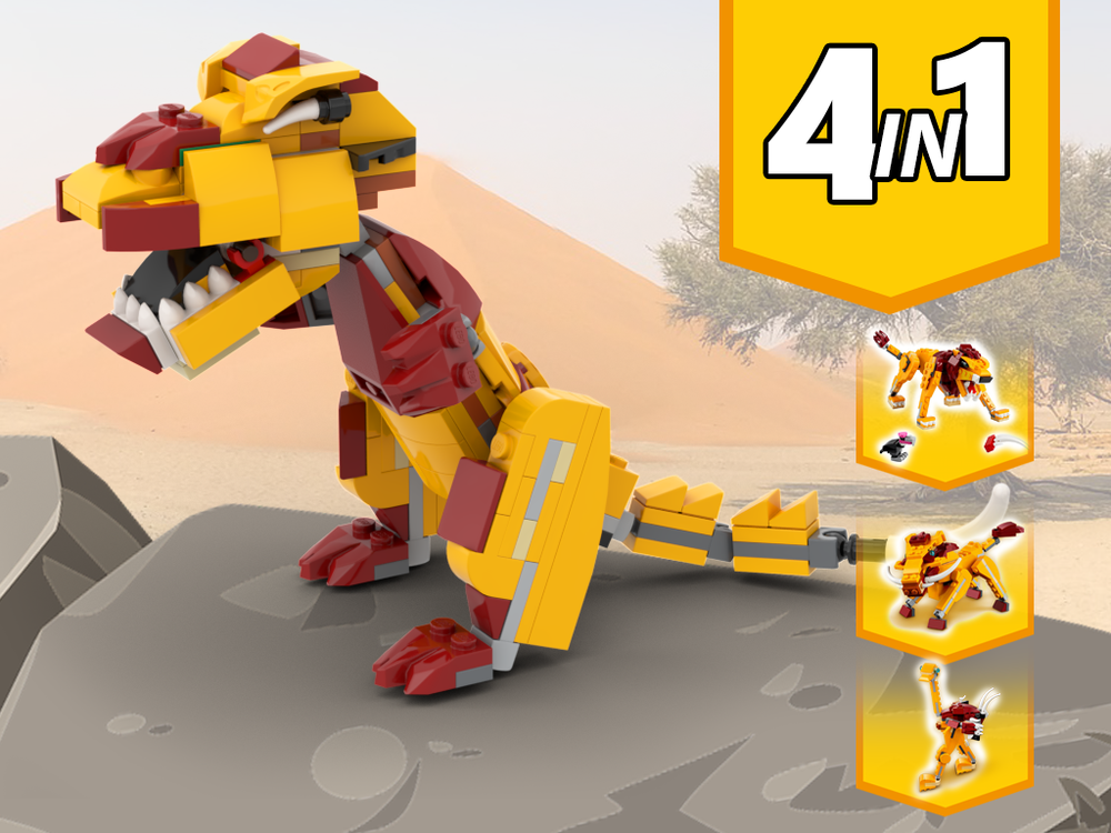 LEGO MOC 31112 T-REX Alternative Build by gabizon | Rebrickable - Build ...