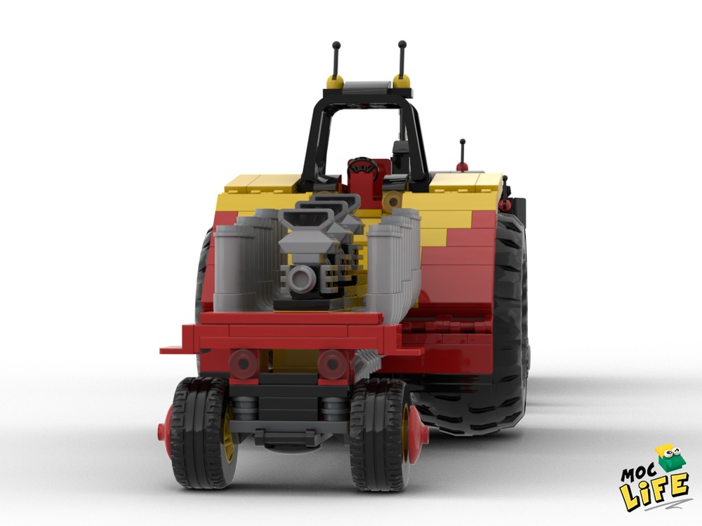 LEGO MOC Pulling tractor with sled by MocLife | Rebrickable - Build ...